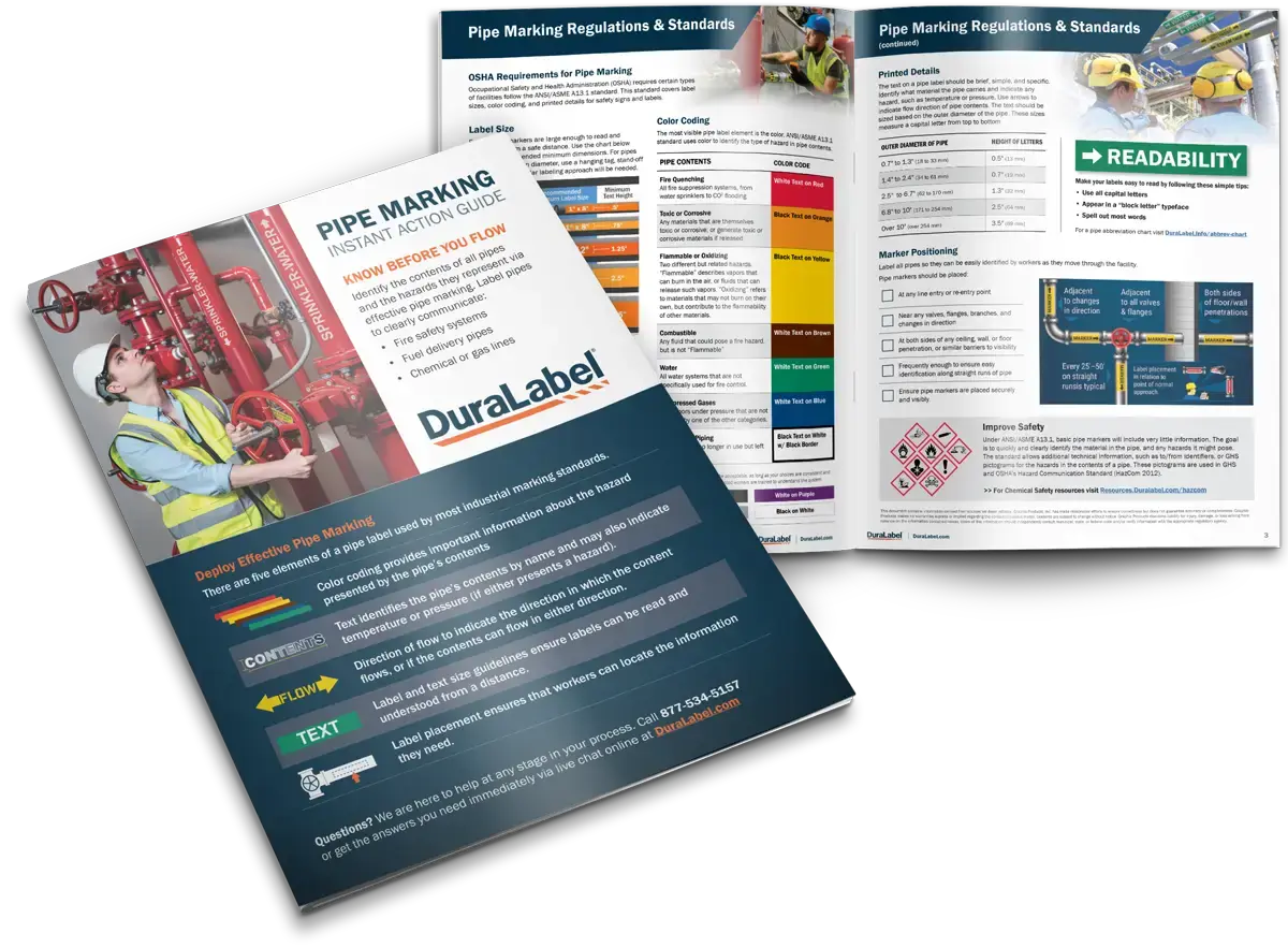 Directional Pipe Markers | Pipe Marking | Pipe Labels | DuraLabel